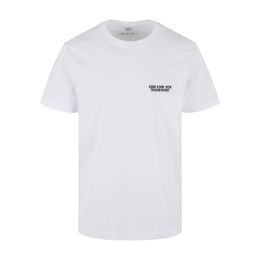 T-Shirt MisterTee "MisterTee Herren Kein Kind von Traurigkeit EMB Tee", Jungen, Gr. M, wei&szlig;, 100% Baumwolle, bedruckt, normal, Rundhals, Shirts T-Shirt