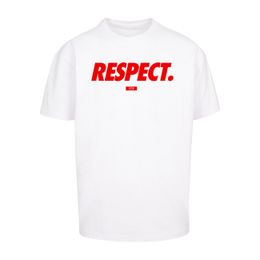 T-Shirt "Upscale by Mister Tee Herren", Jungen, Gr. L, wei&szlig;, 100% Baumwolle, UPSCALE BY MISTER TEE, bedruckt, oversize, Rundhals, Shirts T-Shirt
