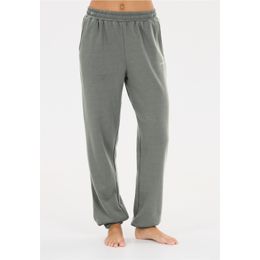 ENDURANCE ATHLECIA Sweathose ATHLECIA "Atkins", Damen, Gr. 36, EURO-Gr&ouml;&szlig;en, dunkelgrau, 65% Polyester, 35% Baumwolle, unifarben, lang, Hosen Sweathose, aus angenehm weichem Material
