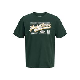Jack & Jones T-Shirt JACK & JONES "JJELOGO TEE SS O-NECK 2 COL AW26 SN", Jungen, Gr. L, gr&uuml;n (scarab), Jersey, Obermaterial: 100% Baumwolle, bedruckt, regular fit normal, Rundhals, Shirts T-Shirt, Baumwolle, regular fit