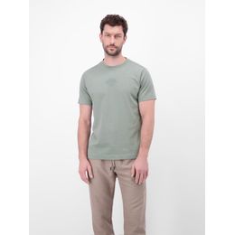 Lerros Herren T-Shirt "T-Shirt aus Baumwolle mit Print", gr&uuml;n, Gr. XXL, 100% Baumwolle, Shirts