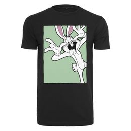 T-Shirt Merchcode "Merchcode Herren Looney Tunes Bugs Bunny Funny Face Tee", Jungen, Gr. M, schwarz, 100% Baumwolle, bedruckt, normal, Rundhals, Shirts T-Shirt