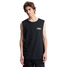 T-Shirt Quiksilver "EV Quikglobe Muscle", Jungen, Gr. S, schwarz, Obermaterial: 70% Baumwolle, 30% Baumwolle., Shirts T-Shirt