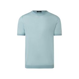 T-Shirt Maerz Muenchen "Maerz Muenchen 402900 T-Shirt Herren Bekleidung", Jungen, Gr. 48, tuerkis, 100% Wolle (Merino), Shirts T-Shirt