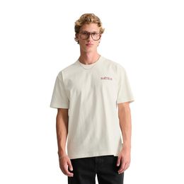 Marc O'Polo T-Shirt MARC O'POLO DENIM "mit R&uuml;ckenprint", Jungen, Gr. L, silky wei&szlig;, Obermaterial: 100% Baumwolle, unifarben, Basic, relaxed fit, Rundhals, normaler Saum, Shirts T-Shirt