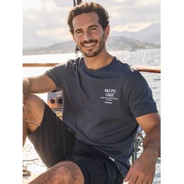 T-Shirt Lerros "Sportliches T-Shirt aus Baumwolle mit Brust- und R&uuml;ckenprint", Jungen, Gr. L, lava grau, 100% Baumwolle, Rundhals, Shirts T-Shirt