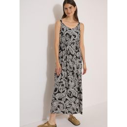 Maxikleid Cecil, Damen, Gr. XL (44), US-Gr&ouml;&szlig;en, schwarz, Stoff, 100% Viskose, Paisley, normal lang, V-Ausschnitt, abgesteppt, Kleider Maxikleid, mit Paisleymuster
