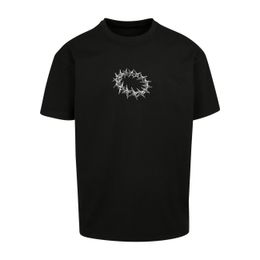 T-Shirt "Upscale by Mister Tee Tears of Sorrow Heavy Oversize Tee", Jungen, Gr. XXL, schwarz, 100% Baumwolle, UPSCALE BY MISTER TEE, bedruckt, oversize, Rundhals, Shirts T-Shirt