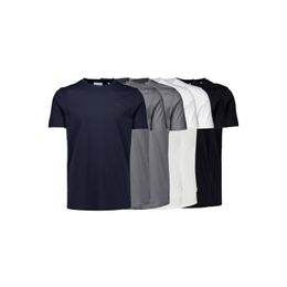 T-Shirt LINDBERGH "T-Shirt Relaxed Fit", Jungen, Gr. L, bunt (bl, na, gr, wh), Obermaterial: 100% Baumwolle, unifarben, l&auml;ssig geschnitten, Rundhals, Shirts T-Shirt