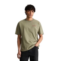 Marc O'Polo T-Shirt MARC O'POLO DENIM "mit R&uuml;ckenprint", Jungen, Gr. L, chalky sage, Obermaterial: 100% Baumwolle, unifarben, Basic, relaxed fit, Rundhals, normaler Saum, Shirts T-Shirt