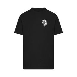 T-Shirt MisterTee "MisterTee Herren Torro Baller Tee", Jungen, Gr. L, schwarz, 100% Baumwolle, bedruckt, normal, Rundhals, Shirts T-Shirt