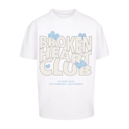 T-Shirt 2Y STUDIOS "2Y Studios Broken Heart Club Oversize Tee", Jungen, Gr. M, wei&szlig;, 100% Baumwolle, bedruckt, oversize, Rundhals, Shirts T-Shirt