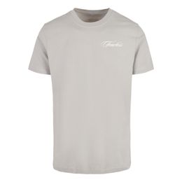 T-Shirt MisterTee "MisterTee Fearless Crow Tee", Jungen, Gr. S, lightasphalt, 100% Baumwolle, bedruckt, normal, Rundhals, Shirts T-Shirt