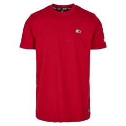 Kurzarmshirt STARTER Black Label "Starter Black Label Herren Starter Essential Jersey", Jungen, Gr. M, rot (cityrot), 100% Baumwolle, unifarben, normal, Rundhals, Shirts