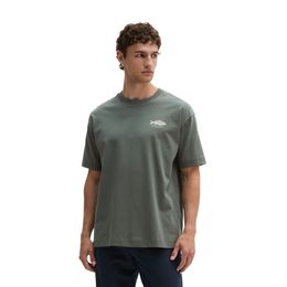 Marc O'Polo T-Shirt MARC O'POLO "mit Fisch-R&uuml;ckenprint", Jungen, Gr. M, mangrove, Obermaterial: 100% Baumwolle, unifarben, Basic, loose fit, Rundhals, Shirts T-Shirt