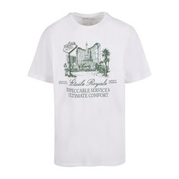 T-Shirt "Upscale by Mister Tee Etoile Royale Oversize Tee", Jungen, Gr. S, wei&szlig;, 100% Baumwolle, UPSCALE BY MISTER TEE, bedruckt, oversize, Rundhals, Shirts T-Shirt