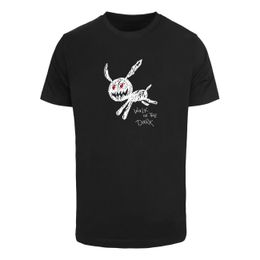 T-Shirt MisterTee "MisterTee Herren Walk In The Dark Tee", Jungen, Gr. M, schwarz, 100% Baumwolle, bedruckt, normal, Rundhals, Shirts T-Shirt