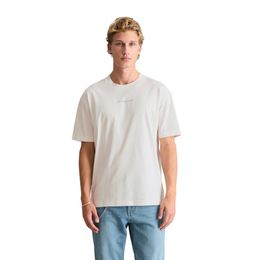 Marc O'Polo T-Shirt MARC O'POLO DENIM "aus reiner Bio-Baumwolle", Jungen, Gr. L, silky wei&szlig;, Obermaterial: 100% Baumwolle, unifarben, Basic, relaxed fit, Rundhals, normaler Saum, Shirts T-Shirt