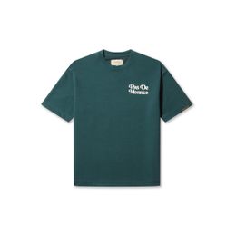 T-Shirt PAS DE MONACO "Pas De Monaco CARRE T-SHIRT", Jungen, Gr. S, forest, 100% Baumwolle, bedruckt, oversize, Rundhals, Shirts T-Shirt