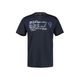 T-Shirt Lerros "T-Shirt mit Brustprint, Grosse Gr&ouml;ssen", Jungen, Gr. 5XL, blau (classic navy), 100% Baumwolle, Rundhals, Shirts T-Shirt