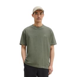 Marc O'Polo T-Shirt MARC O'POLO "mit sommerlichem R&uuml;ckenprint", Jungen, Gr. L, saddle gray, Obermaterial: 100% Baumwolle, unifarben, Basic, loose fit, Rundhals, normaler Saum, Shirts T-Shirt