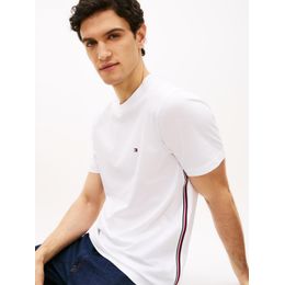 T-Shirt Tommy Hilfiger "GLOBAL STRIPE", Jungen, Gr. XXL, wei&szlig;, Single Jersey, Obermaterial: 100% Baumwolle, Shirts T-Shirt