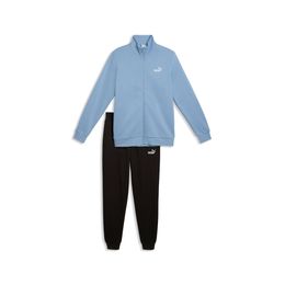Trainingsanzug Puma "ESS SWEAT SUIT FL", Herren, Gr. L, zen blau, Fleece, Obermaterial: 66% Baumwolle, 34% Polyester, bedruckt, regular fit, Sportanz&uuml;ge Trainingsanzug, f&uuml;r entspannte Tage, f&uuml;r vielseitige Aktivit&auml;ten