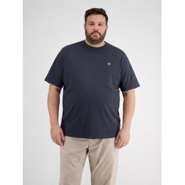 T-Shirt Lerros "T-Shirt mit Waffelstruktur in grossen Gr&ouml;&szlig;en", Jungen, Gr. 4XL, classic navy, 100% Baumwolle, Rundhals, Shirts T-Shirt