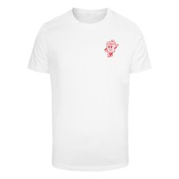 T-Shirt MisterTee "MisterTee Negroni Please Tee", Jungen, Gr. S, wei&szlig;, 100% Baumwolle, bedruckt, normal, Rundhals, Shirts T-Shirt