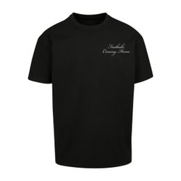 T-Shirt "Upscale by Mister Tee Herren", Jungen, Gr. L, schwarz, 100% Baumwolle, UPSCALE BY MISTER TEE, bedruckt, oversize, Rundhals, Shirts T-Shirt