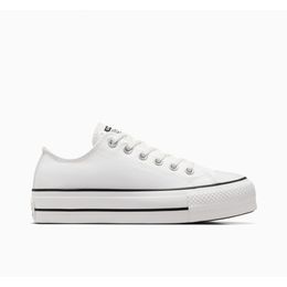 Sneaker Converse "CHUCK TAYLOR ALL STAR LIFT PLATFOR", Damen, Gr. 41, wei&szlig;, schwarz, wei&szlig;, Textil, Schuhe Sneaker