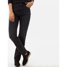 Brax Damen Five-Pocket-Hose Style CAROLA, denim dunkelgrau, Gr. 34L