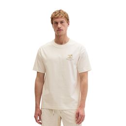 Marc O'Polo T-Shirt MARC O'POLO "mit saisonalem R&uuml;ckenprint", Jungen, Gr. L, sanftes wei&szlig;, Obermaterial: 100% Baumwolle, unifarben, Basic, relaxed fit, Rundhals, normaler Saum, Shirts T-Shirt