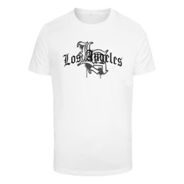 T-Shirt MisterTee "MisterTee LA Wording Tee", Jungen, Gr. L, wei&szlig;, 100% Baumwolle, bedruckt, normal, Rundhals, Shirts T-Shirt