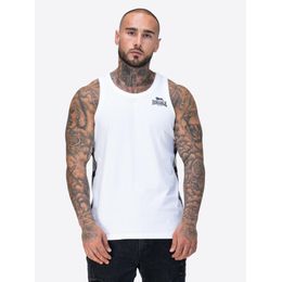 Tanktop Lonsdale "CLOUSTA", Herren, Gr. XL, wei&szlig;, schwarz, Obermaterial: 100% Baumwolle, Tops Tanktop