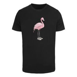 T-Shirt MisterTee "MisterTee Herren Fly-Mingo Tee", Jungen, Gr. XS, schwarz, 100% Baumwolle, bedruckt, normal, Rundhals, Shirts T-Shirt