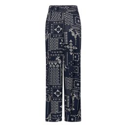 Stoffhose Saint Tropez "Casual Hose StephanieSZ", Damen, Gr. S, N-Gr, blau (nightsky paisley mosaic), Obermaterial: 50% Viskose Birla Livaeco CV Livaeco. 50% Viskose CV., Hosen Stoffhose