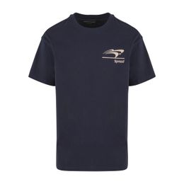 T-Shirt "Upscale by Mister Tee Buenos Aires Oversize Tee", Jungen, Gr. M, navy, 100% Baumwolle, UPSCALE BY MISTER TEE, bedruckt, oversize, Rundhals, Shirts T-Shirt