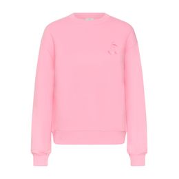 Strickpullover Kaffe "Sweatshirt KAmelody", Damen, Gr. L, pink (pink frosting), Obermaterial: 70% Baumwolle CO. 30% Polyester PES., Sweatshirts Strickpullover