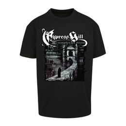 T-Shirt Merchcode "Merchcode Herren Cypress Hill Temples of Boom Oversize Tee", Jungen, Gr. S, schwarz, 100% Baumwolle, unifarben, oversize, Rundhals, Shirts T-Shirt