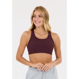 ENDURANCE ATHLECIA Sport-BH ATHLECIA "Myolie", Damen, Gr. L, dunkelrot, 82% Polyester, 18% Elasthan, unifarben, BHs Sport-BH, mit 4-Wege-Stretch und mittlerem Support