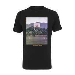 T-Shirt MisterTee "MisterTee Accessoires Feel the Heat", Jungen, Gr. M, schwarz, 100% Baumwolle, unifarben, normal, Rundhals, Shirts T-Shirt
