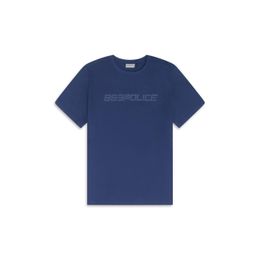 883POLICE Herren T-Shirt "883 Police TRULLA T-SHIRT"air blau, Gr. XS, unifarben, 100% Baumwolle, Shirts