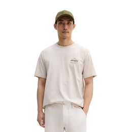 Marc O'Polo T-Shirt MARC O'POLO "mit sommerlichem R&uuml;ckenprint", Jungen, Gr. L, grau silk, Obermaterial: 100% Baumwolle, unifarben, regular fit, normaler Saum, Shirts T-Shirt