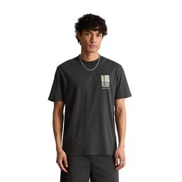 Marc O'Polo T-Shirt MARC O'POLO DENIM "mit gro&szlig;em R&uuml;ckenprint", Jungen, Gr. L, broken graphite, Obermaterial: 100% Baumwolle, unifarben, Basic, relaxed fit, Rundhals, normaler Saum, Shirts T-Shirt