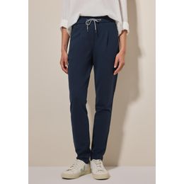 Stoffhose Cecil, Damen, Gr. L, L&auml;nge 30, blau (deep petrol), Stoff, 61% Viskose, 32% Nylon, 7% Elasthan, unifarben, comfort fit lang, Hosen Stoffhose, Middle Waist