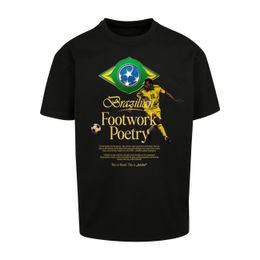 T-Shirt "Upscale by Mister Tee Footwork Poetry Oversize Tee", Jungen, Gr. XL, schwarz, 100% Baumwolle, UPSCALE BY MISTER TEE, bedruckt, oversize, Rundhals, Shirts T-Shirt