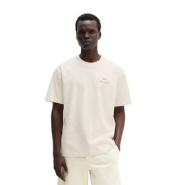 Marc O'Polo T-Shirt MARC O'POLO "mit R&uuml;ckenprint", Jungen, Gr. L, silky wei&szlig;, Obermaterial: 100% Baumwolle, unifarben, Basic, loose fit, Rundhals, Shirts T-Shirt