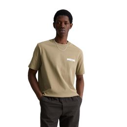 Marc O'Polo T-Shirt MARC O'POLO DENIM "aus schwerem Bio-Baumwoll-Jersey", Jungen, Gr. L, soft braun, Obermaterial: 100% Baumwolle, unifarben, Basic, relaxed fit, Rundhals, normaler Saum, Shirts T-Shirt