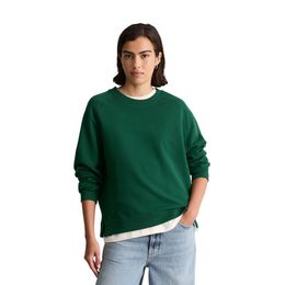 Marc O'Polo Sweatshirt MARC O'POLO DENIM "aus Organic Cotton", Damen, Gr. L, rich emerald, Obermaterial: 100% Baumwolle, unifarben, relaxed fit, Rundhals, B&uuml;ndchen, Sweatshirts Sweatshirt